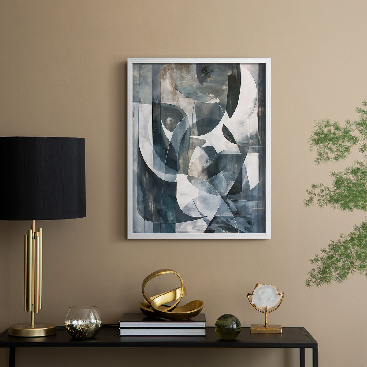 Wrought Studio™ ABSTRACT Series CDLXXXV -Premium Framed Print -Ready to ...