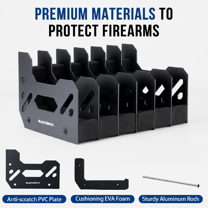 Drillpro Foam Pistol Rack Handgun Holder for Gun Safe Gun Cabinet ...