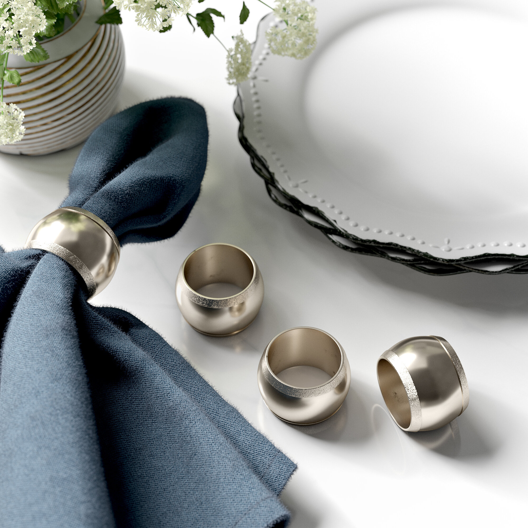 House of Hampton® Javaun Round Napkin Rings & Reviews | Wayfair