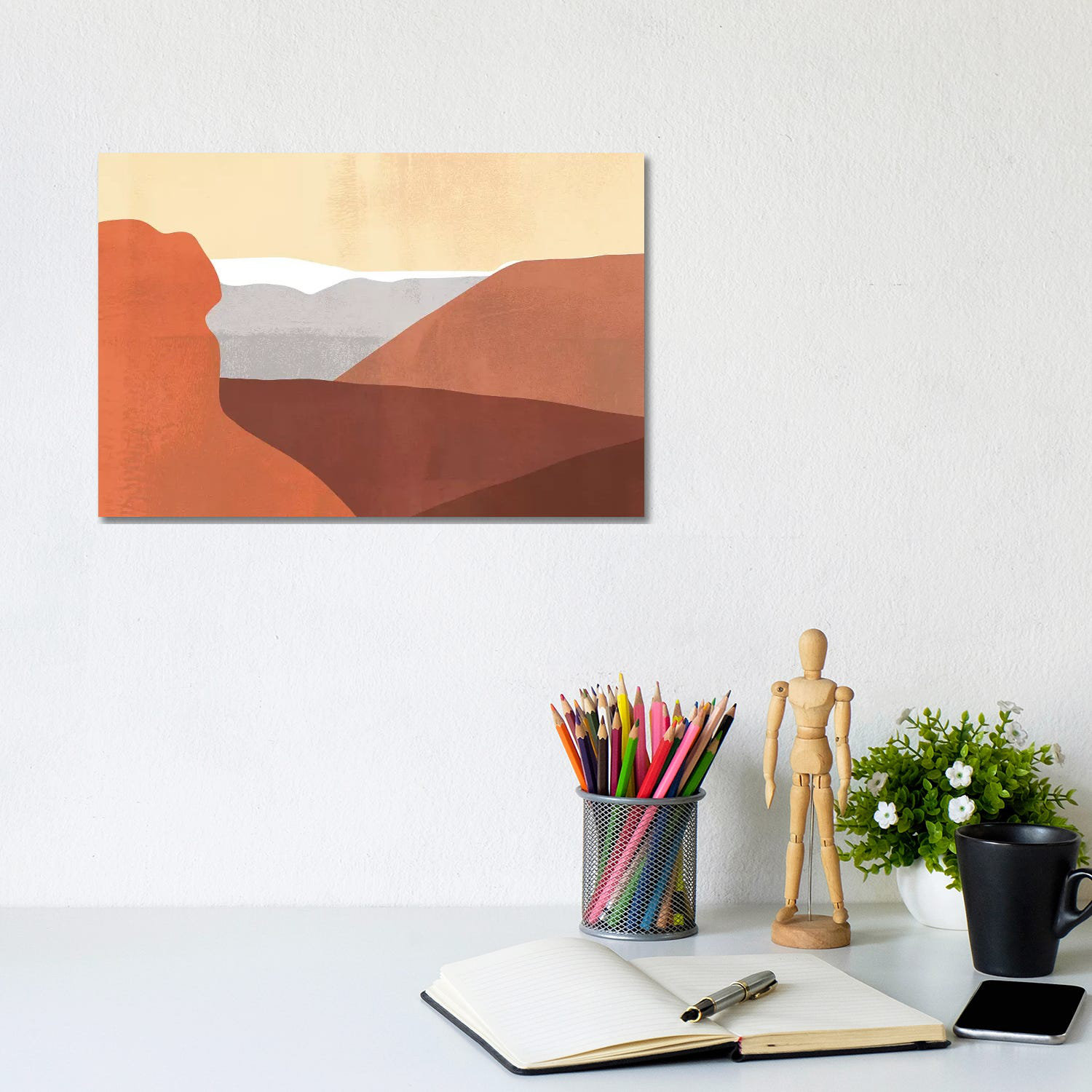 East Urban Home Sedona Colorblock I | Wayfair