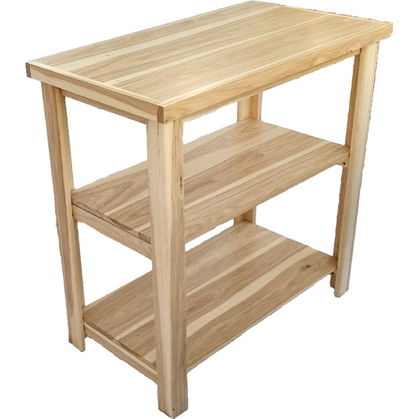 Gracie Oaks Nedjalko Prep Table with Solid Wood Top | Wayfair