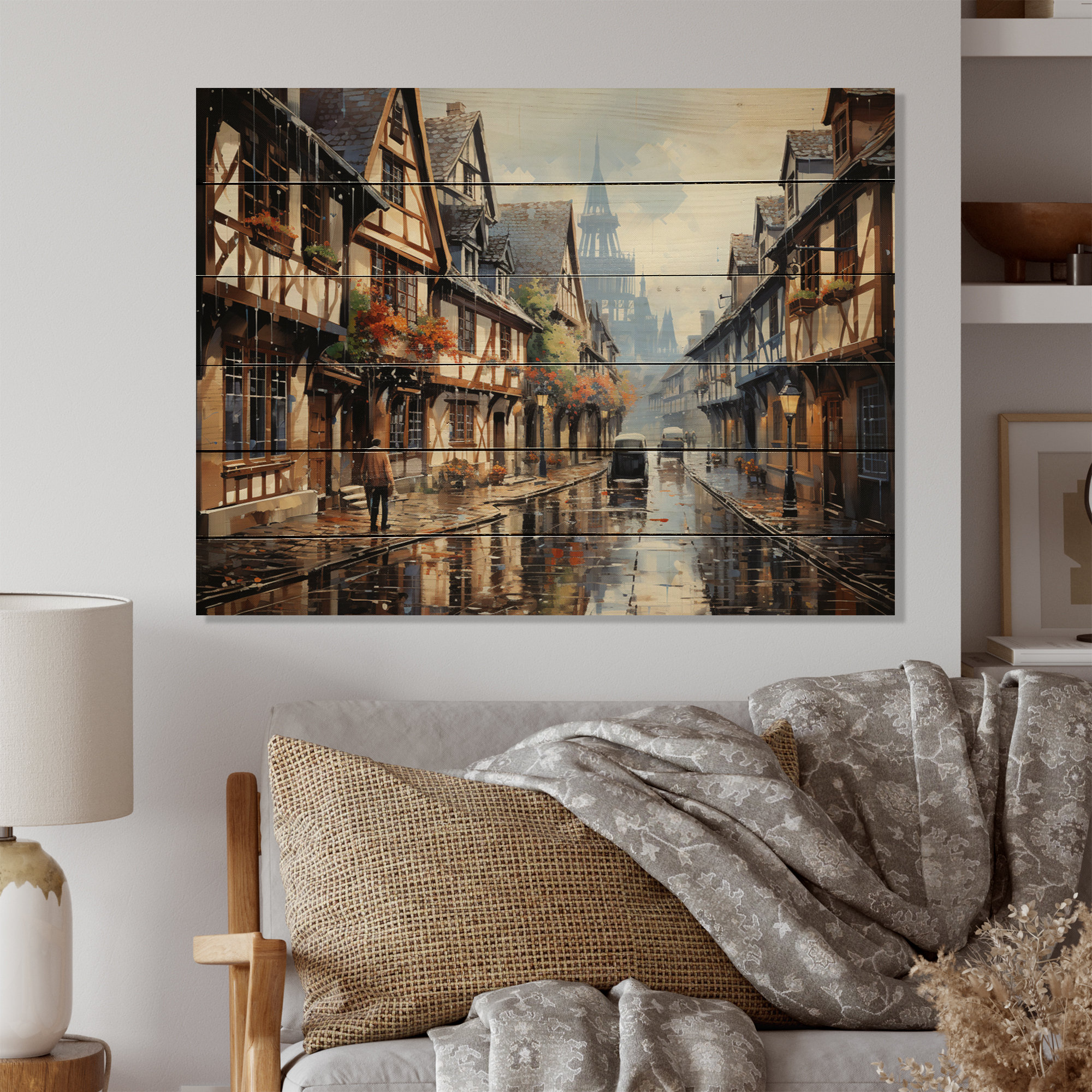 Red Barrel Studio® French Quaint Streets Of Colmar I On Wood Print ...