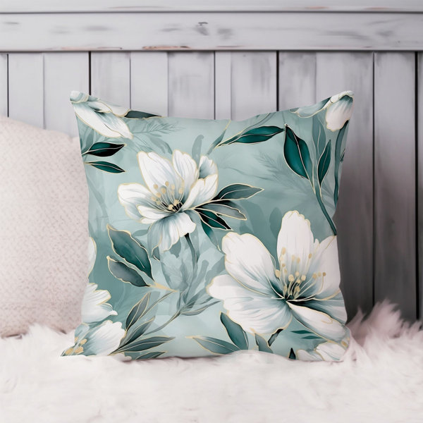 East Urban Home Dalainee Floral Pillow Cover | Wayfair