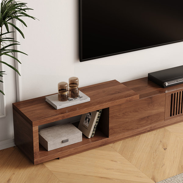 Latitude Run® Aashu 78"-103" Retracted Extendable TV Stand -Mid Century ...