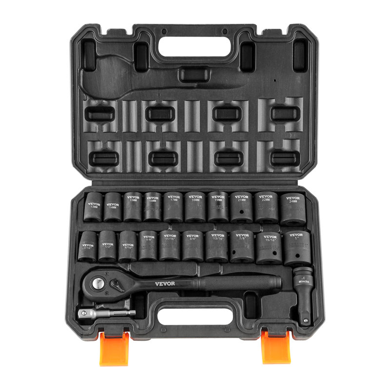 VEVOR 13" Drive Bit Ratchet Tool Kit Case | Wayfair