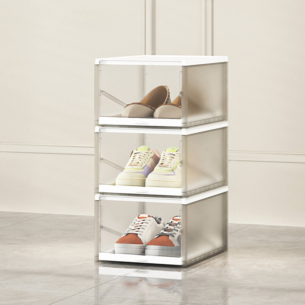 Rebrilliant Foldable Shoe Storage Box | Wayfair