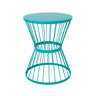 Wrought Studio™ Powder-Coated Iron Side Table with Hourglass Shape ...