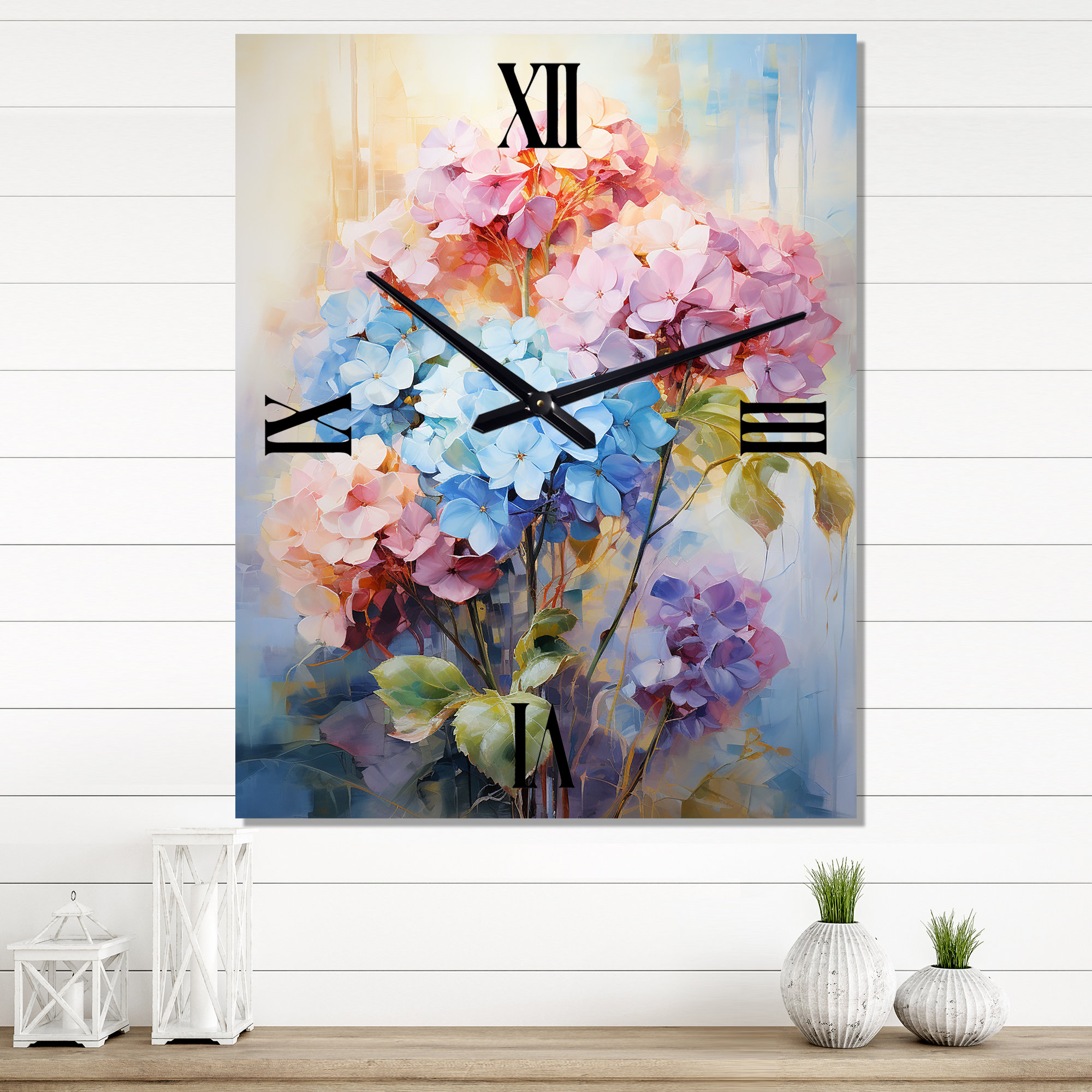 Design Art Delicate Hydrangea Bouquet Tender Pastel II - Hydrangea Wall ...