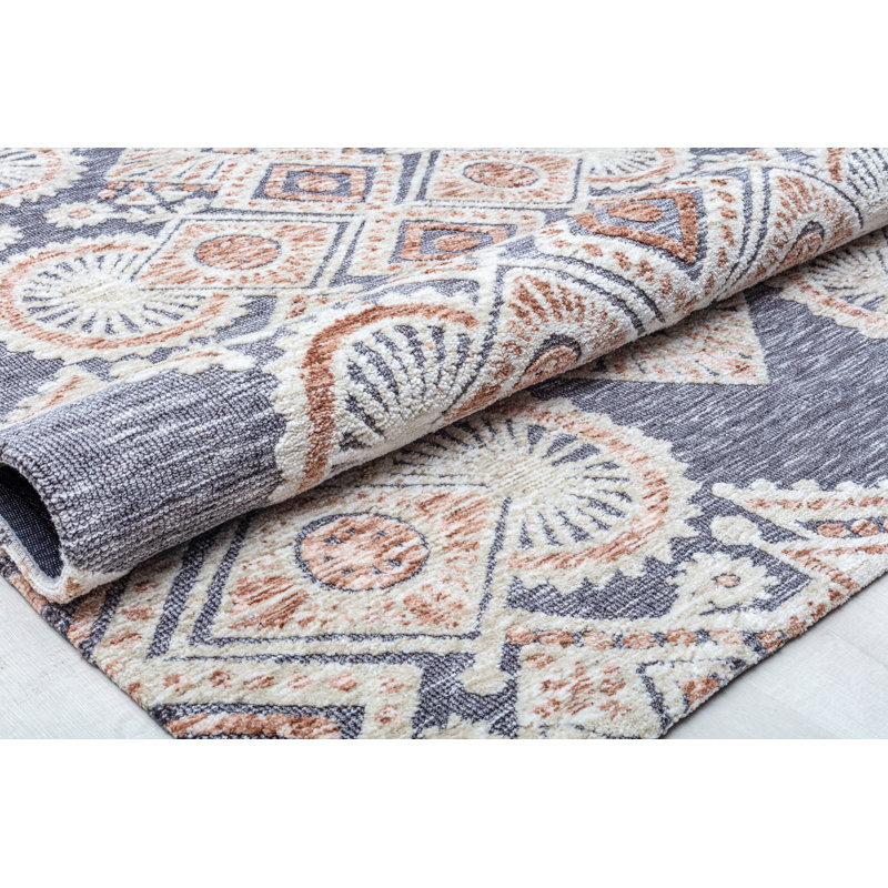 Bungalow Rose Hand Tufted Geometric Rug | Wayfair