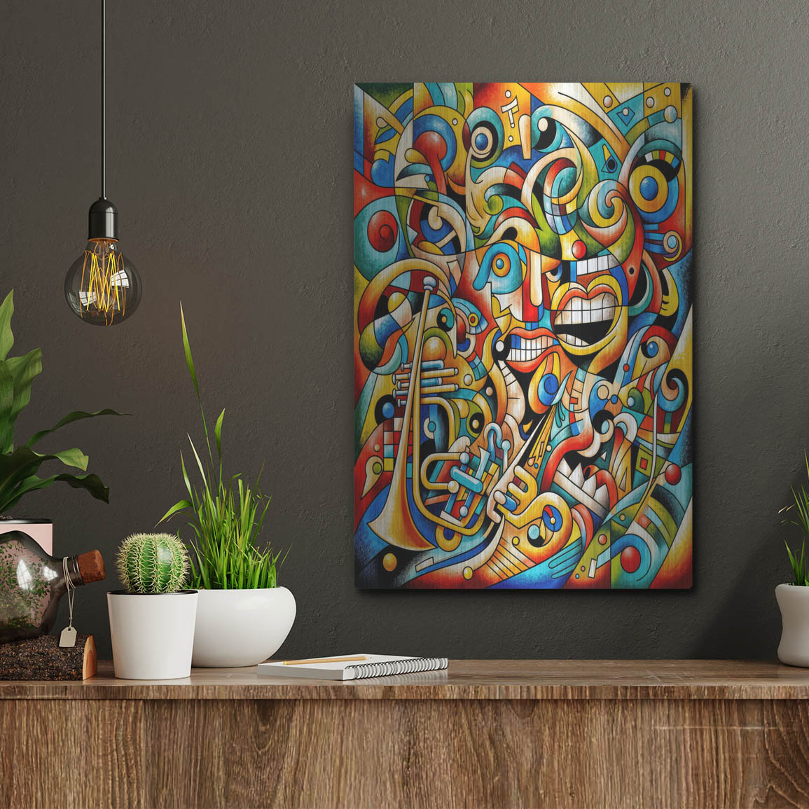 Wrought Studio™ 'Orchestra Abstract 3' by Rey Klimt Metal Wall Art ...