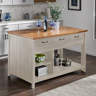 Kingstown Home Spadina Kitchen Island with Solid + Manufactured Wood ...