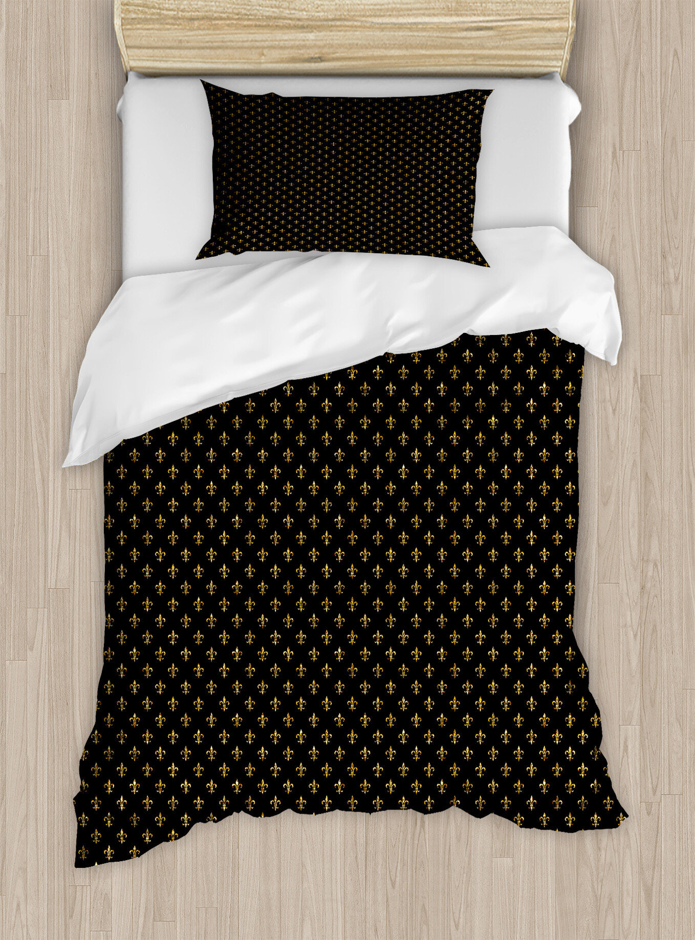 Ambesonne Ambesonne Fleur De Lis Duvet Cover Set, French Classic on ...