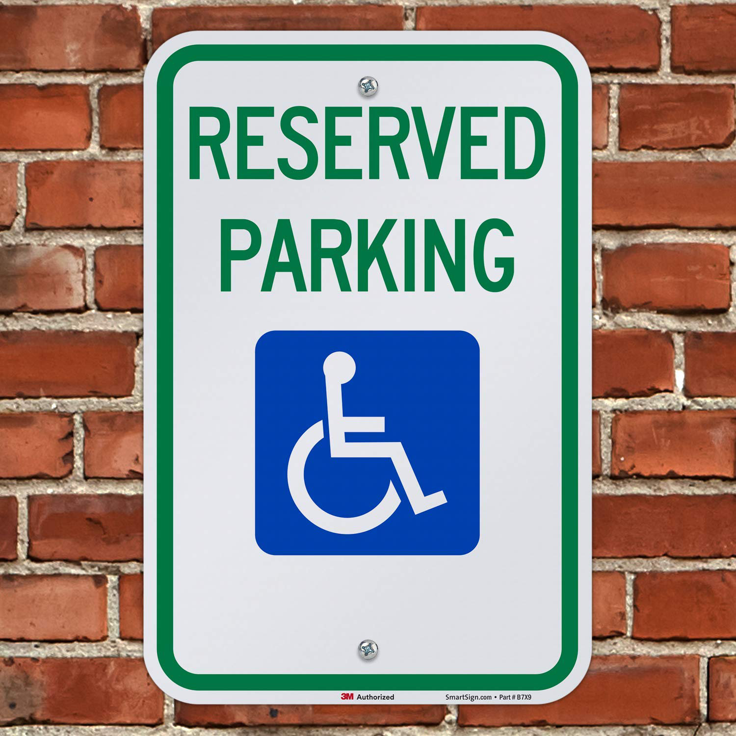 SmartSign Enseigne de parc réservée avec emblème en aluminium de ...