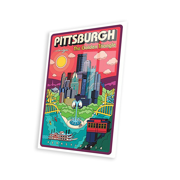 Bless international Pittsburgh Pop Art Travel Poster - Wayfair Canada