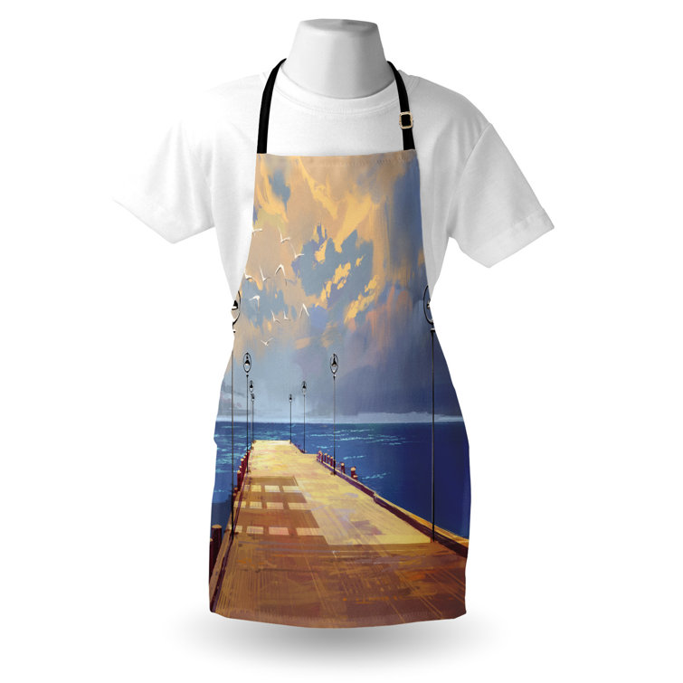 Bless international East Urban Home Wooden Apron Unisex, Bridge Pier ...