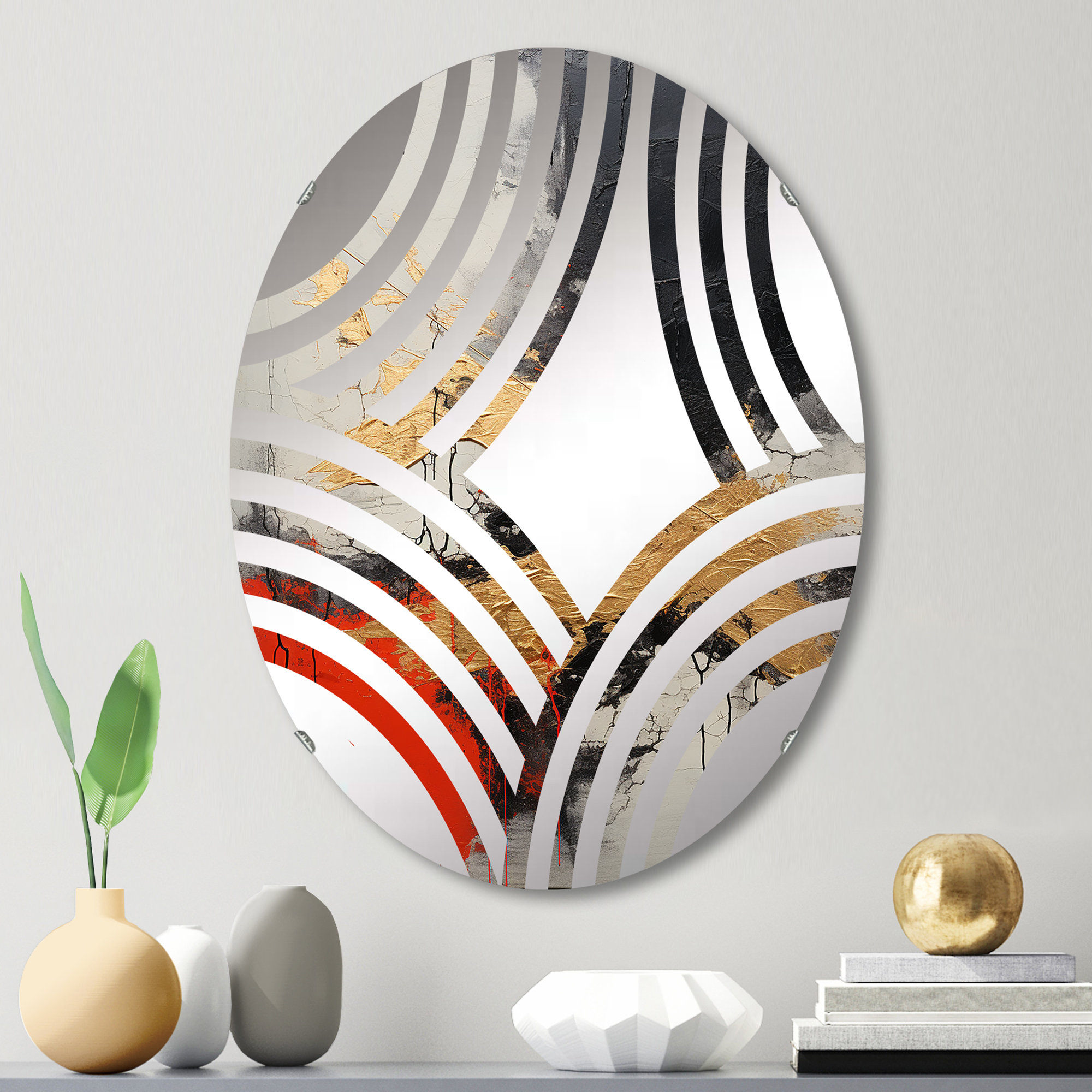 Design Art Volcano Volcanic Explosion I - Baptist Fan Decorative Mirror ...