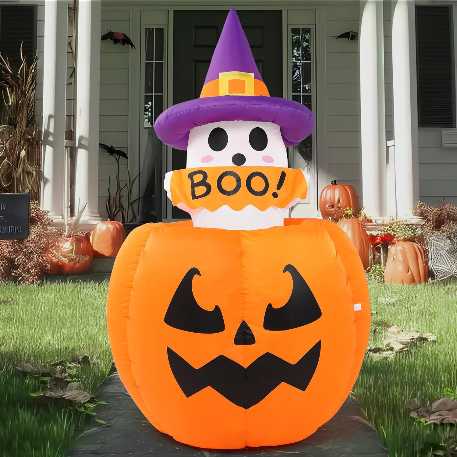 Latitude Run® 5Ft Tall Halloween Animated Inflatables Outdoor ...