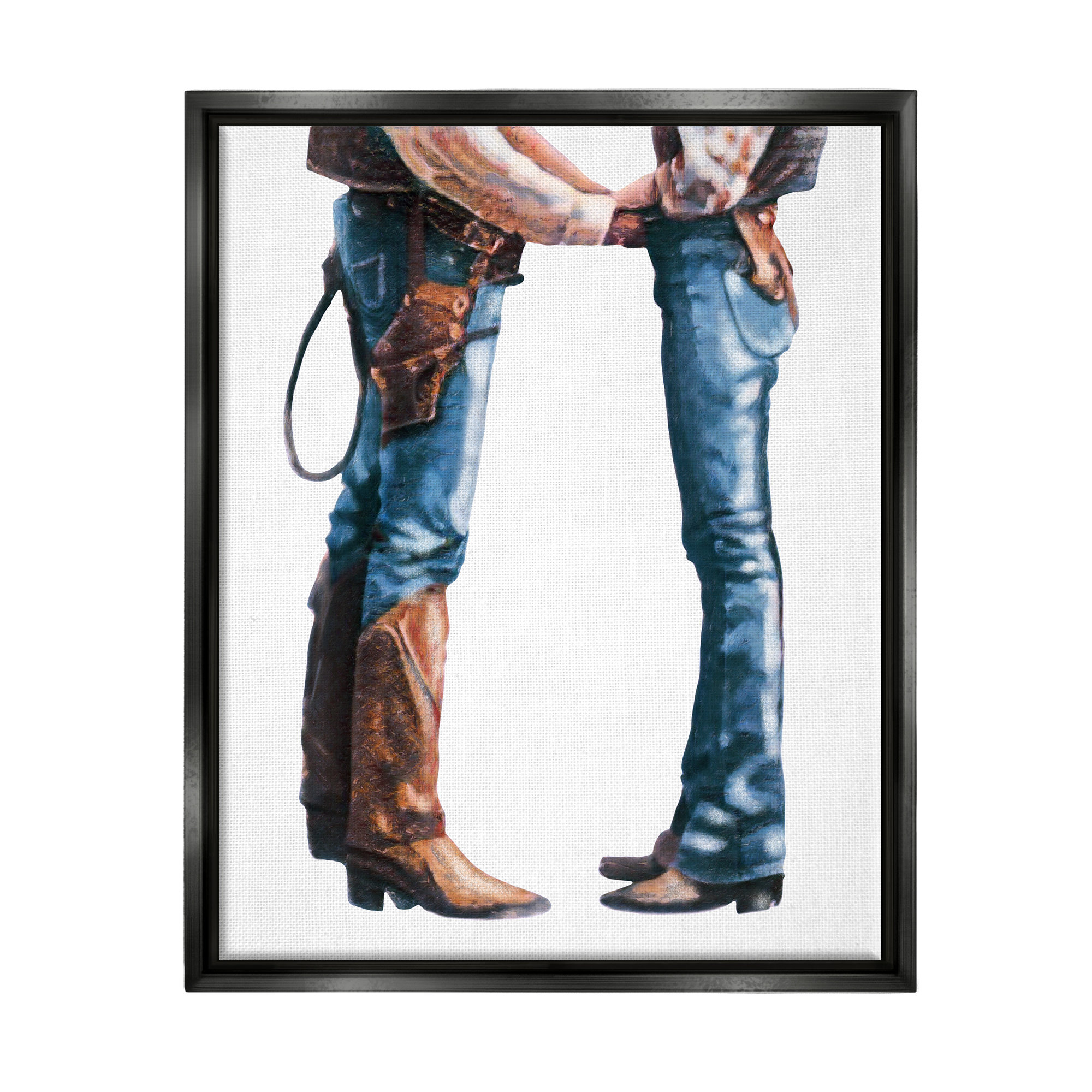 Union Rustic Country Cowboy And Cowgirl Framed On Canvas by Marcus ...
