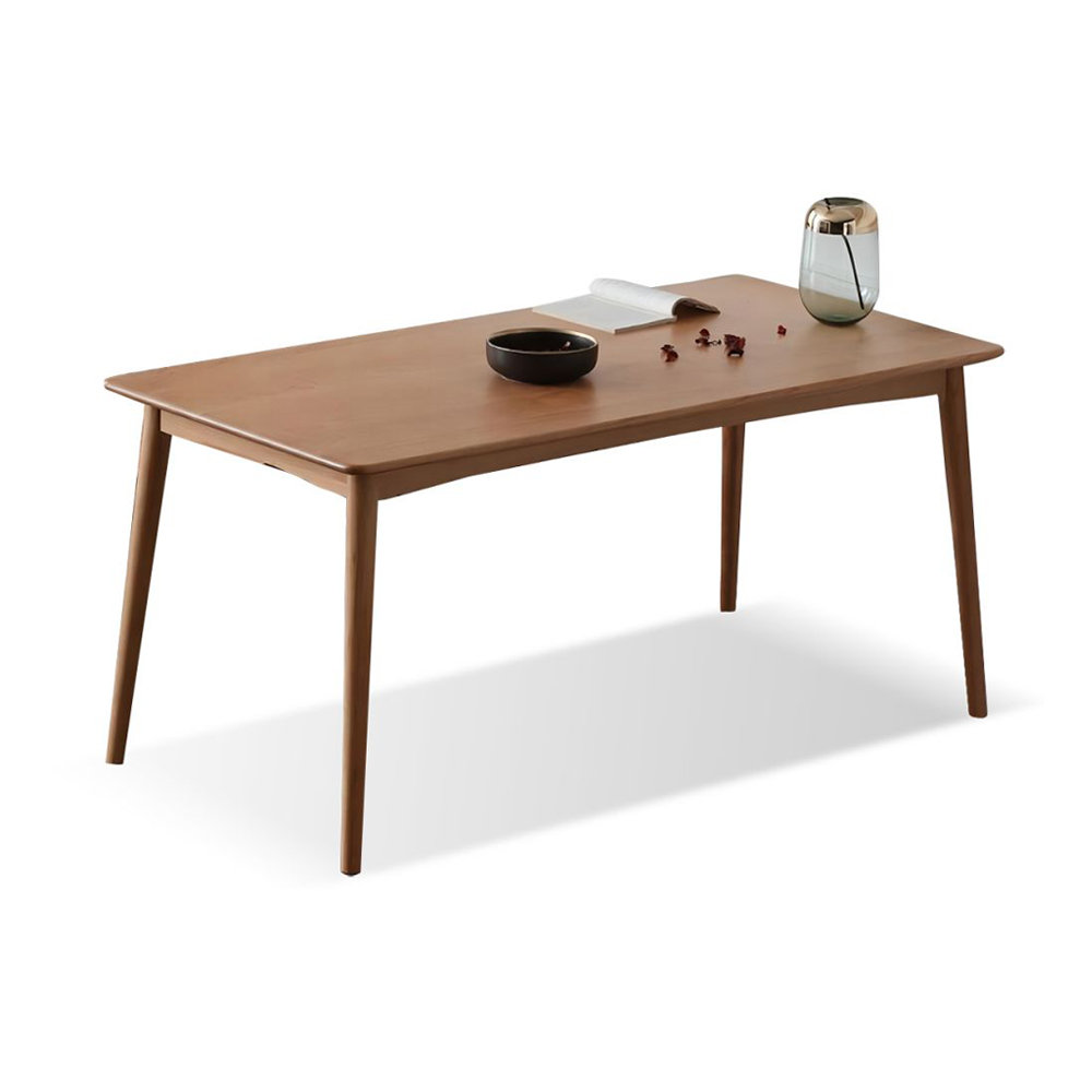 Corrigan Studio® Brown Rectangular Solid Wood Dining Table | Wayfair