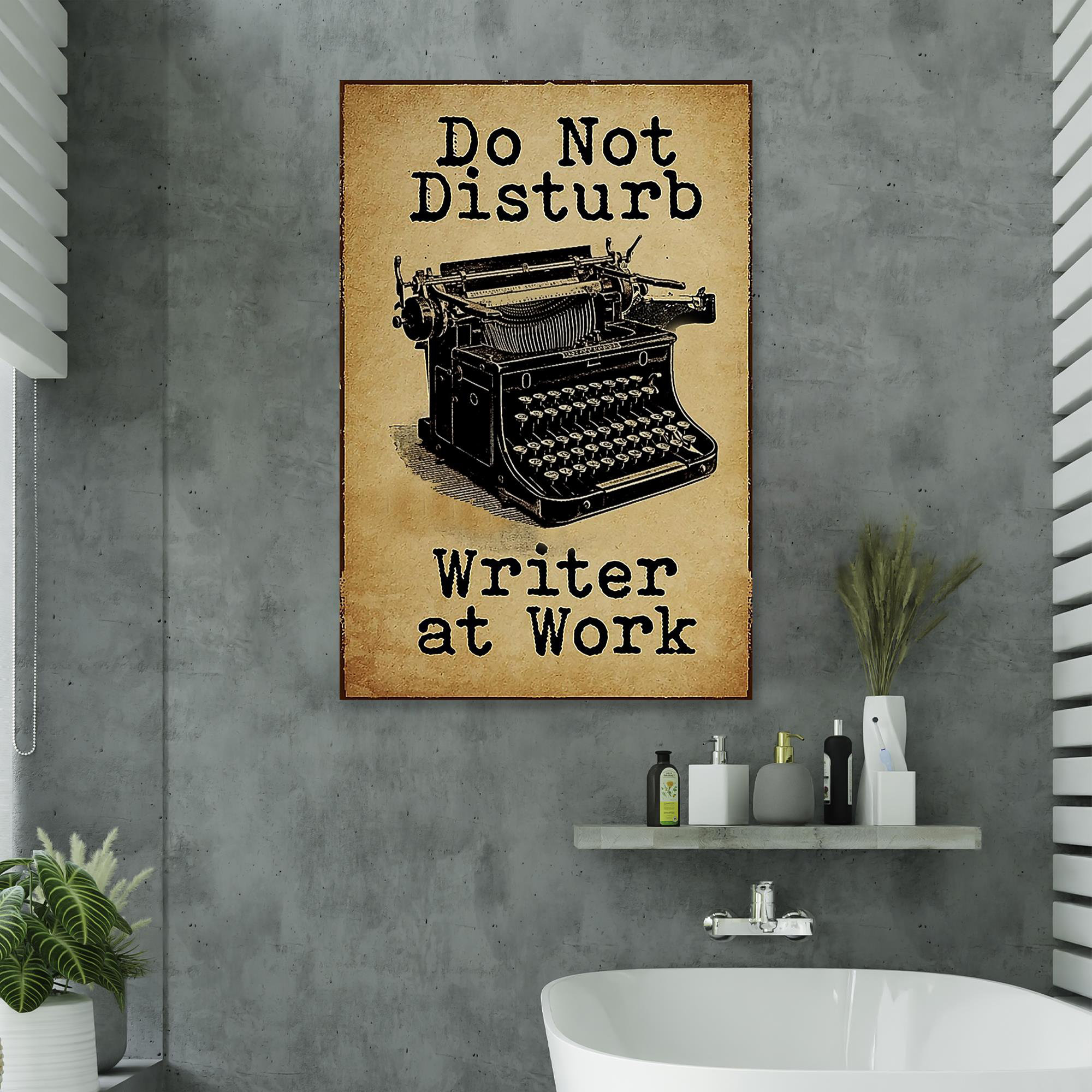 Trinx Do Not Disturb Writer At Work - 1 Piece Rectangle " Do Not ...