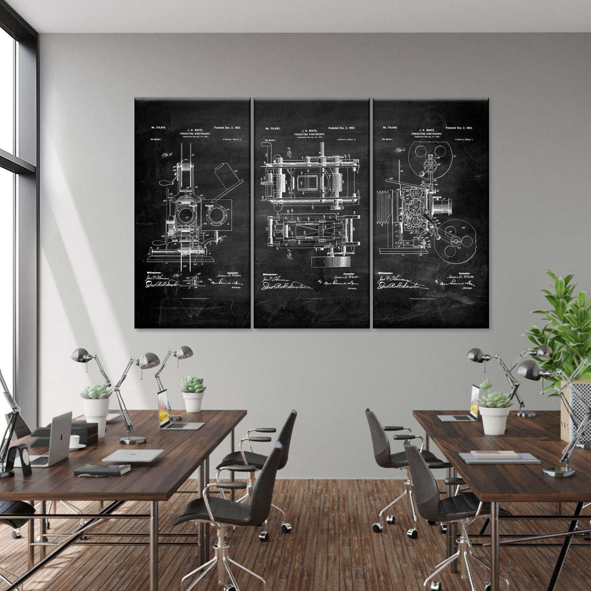 17 Stories Projecting Kinetoscope 1902 Patent Multi Piece Canvas Print ...