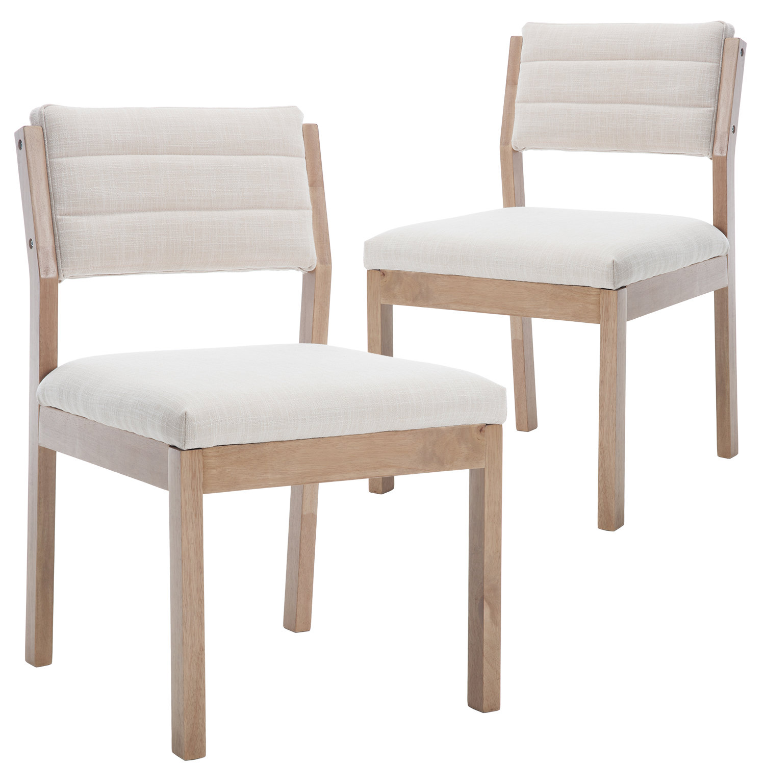 Latitude Run® Ake Tufted Fabric Full Back Side Chair Dining Chairs ...