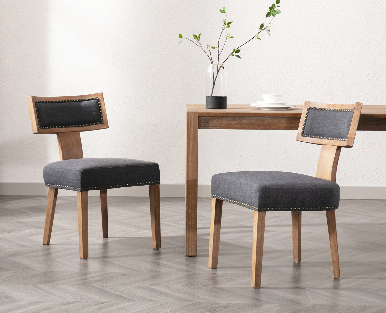 Red Barrel Studio® Faranda Mid Century Modern Dining Chairs Farmhouse ...