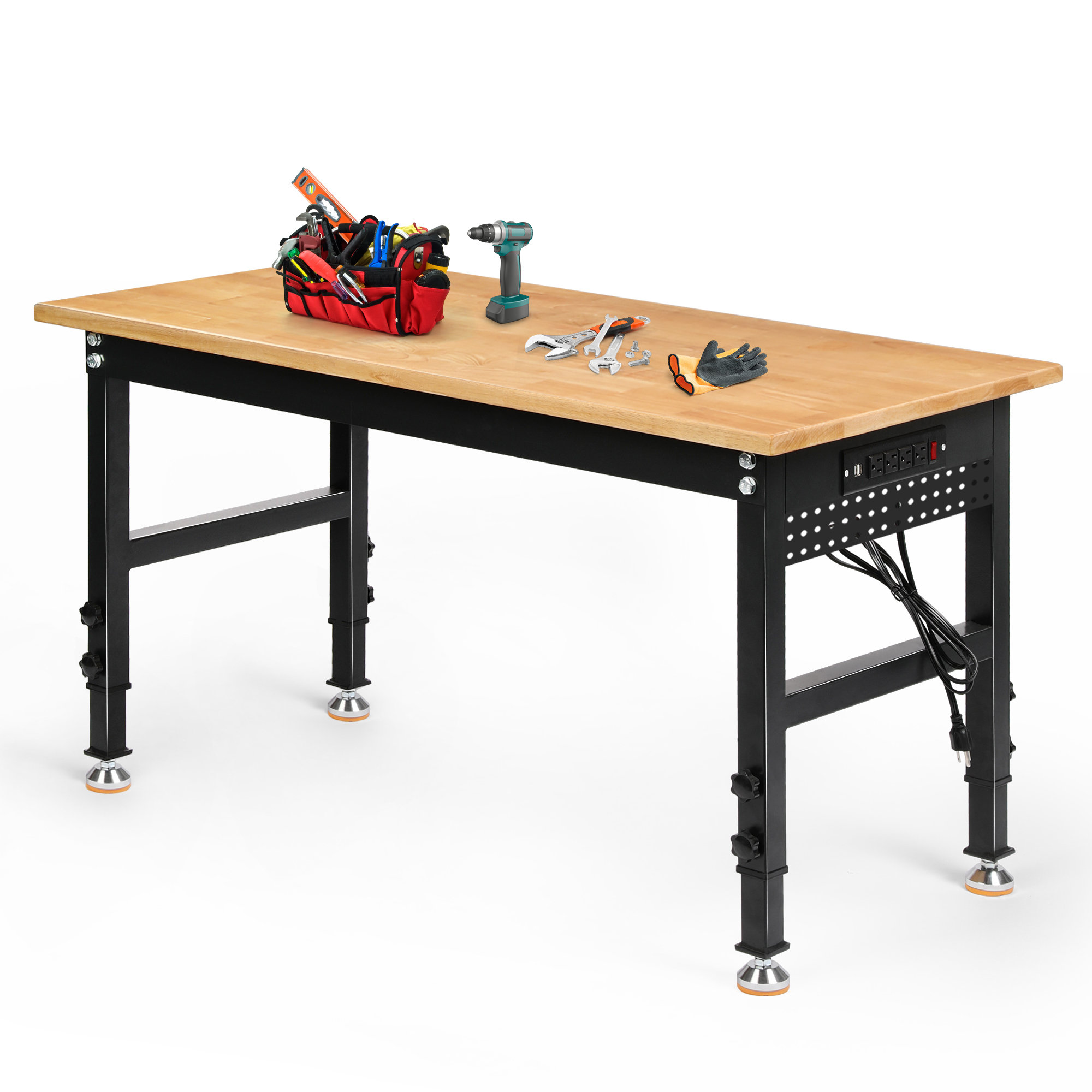 WFX Utility™ Warre 70" Adjustable Height Workbench | Wayfair