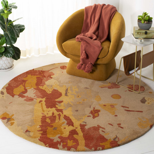 Ivy Bronx Jorie Hand Tufted Wool Abstract Rug & Reviews | Wayfair