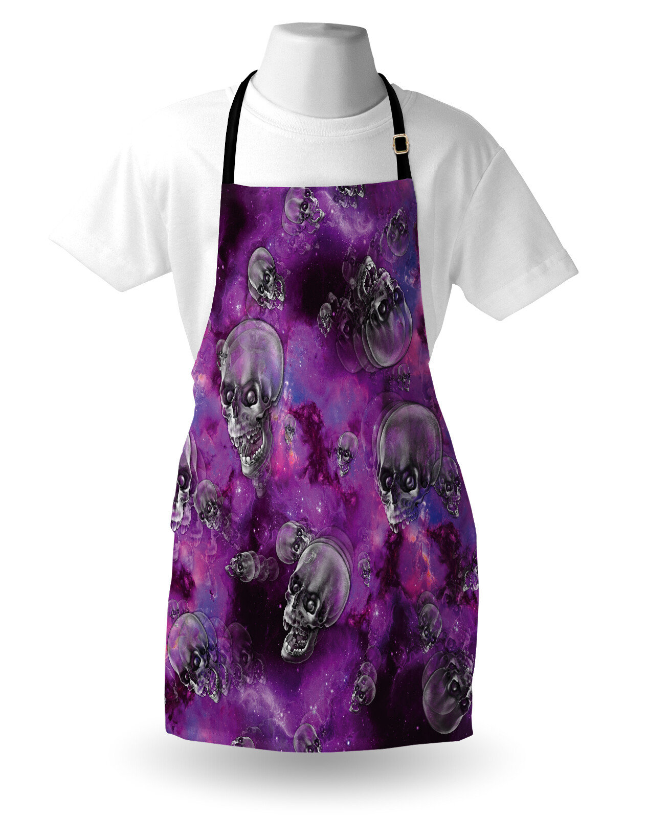 East Urban Home Skull Apron Unisex, Halloween in Outer Space, Adult ...