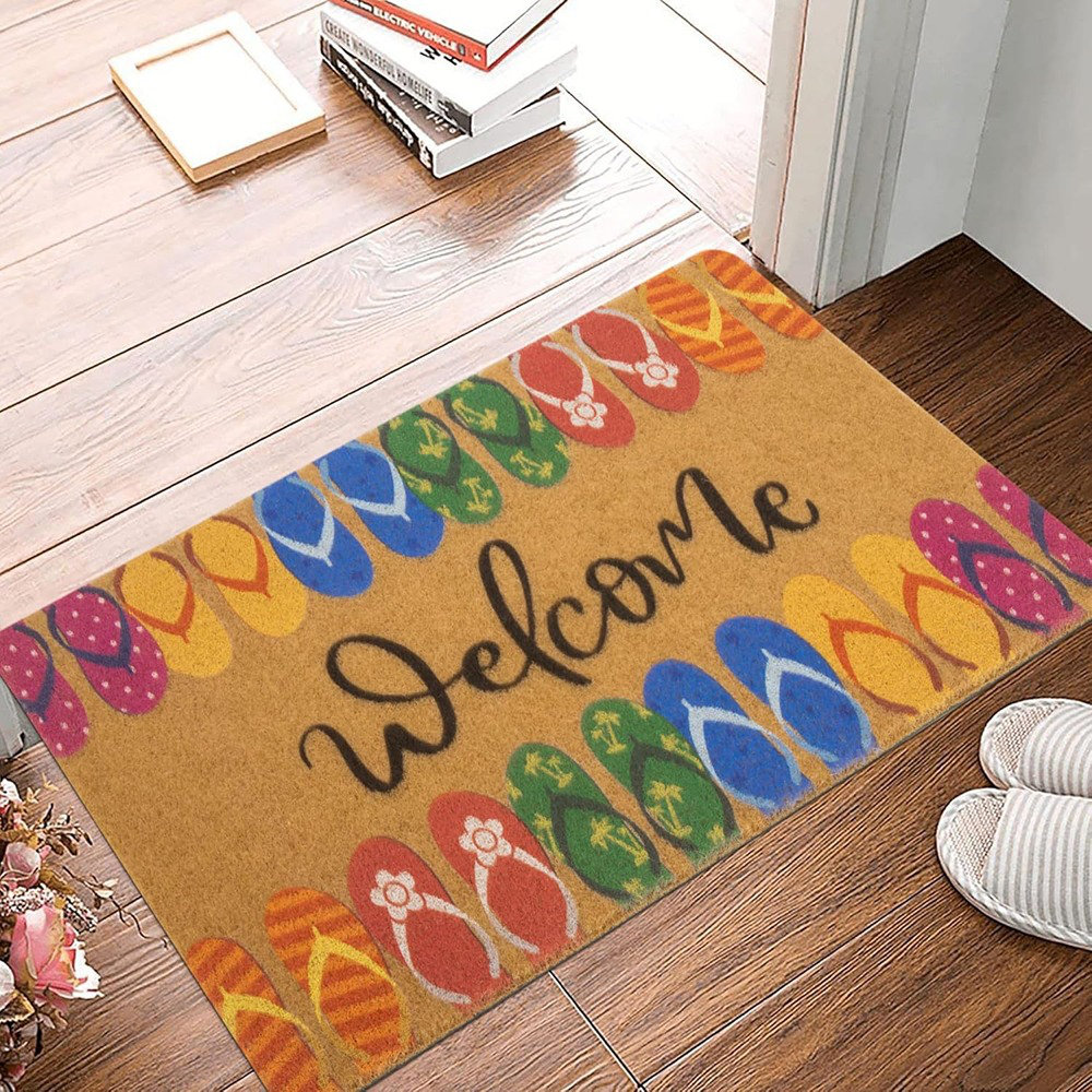 Ophelia & Co. Hello Summer Entrance Welcome Doormat - Flip Flops ...