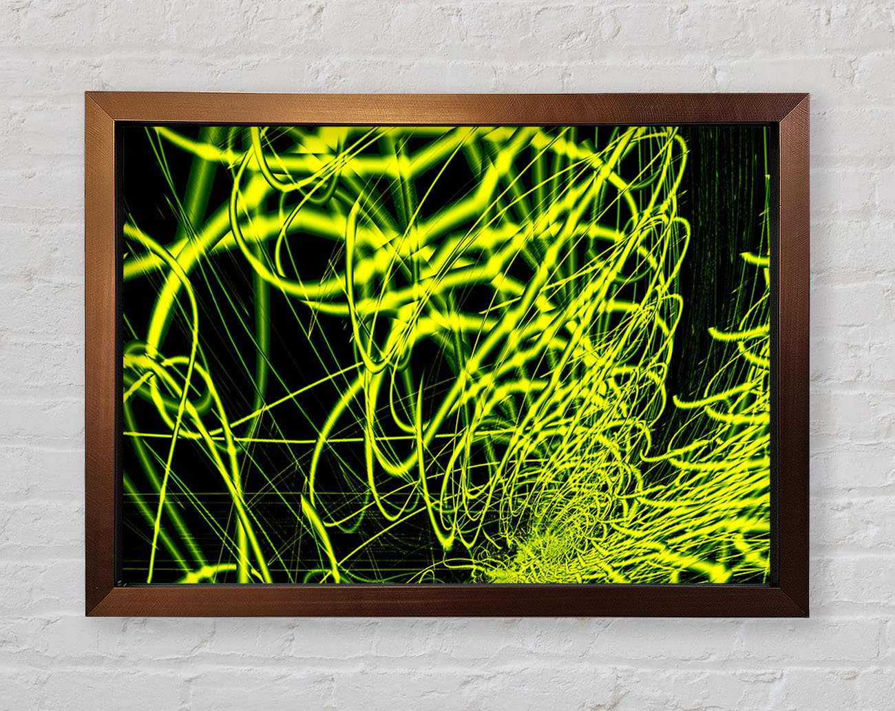 Ivy Bronx Lime Green Maze Framed Print | Wayfair.co.uk