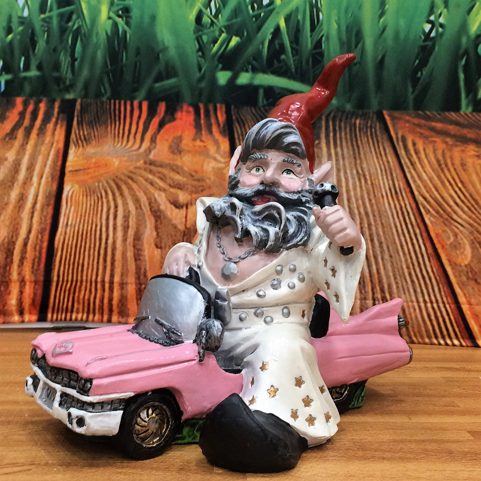 HomeStyles Nowaday Gnome "Vegas" Pink Cady Home and Garden Statue ...