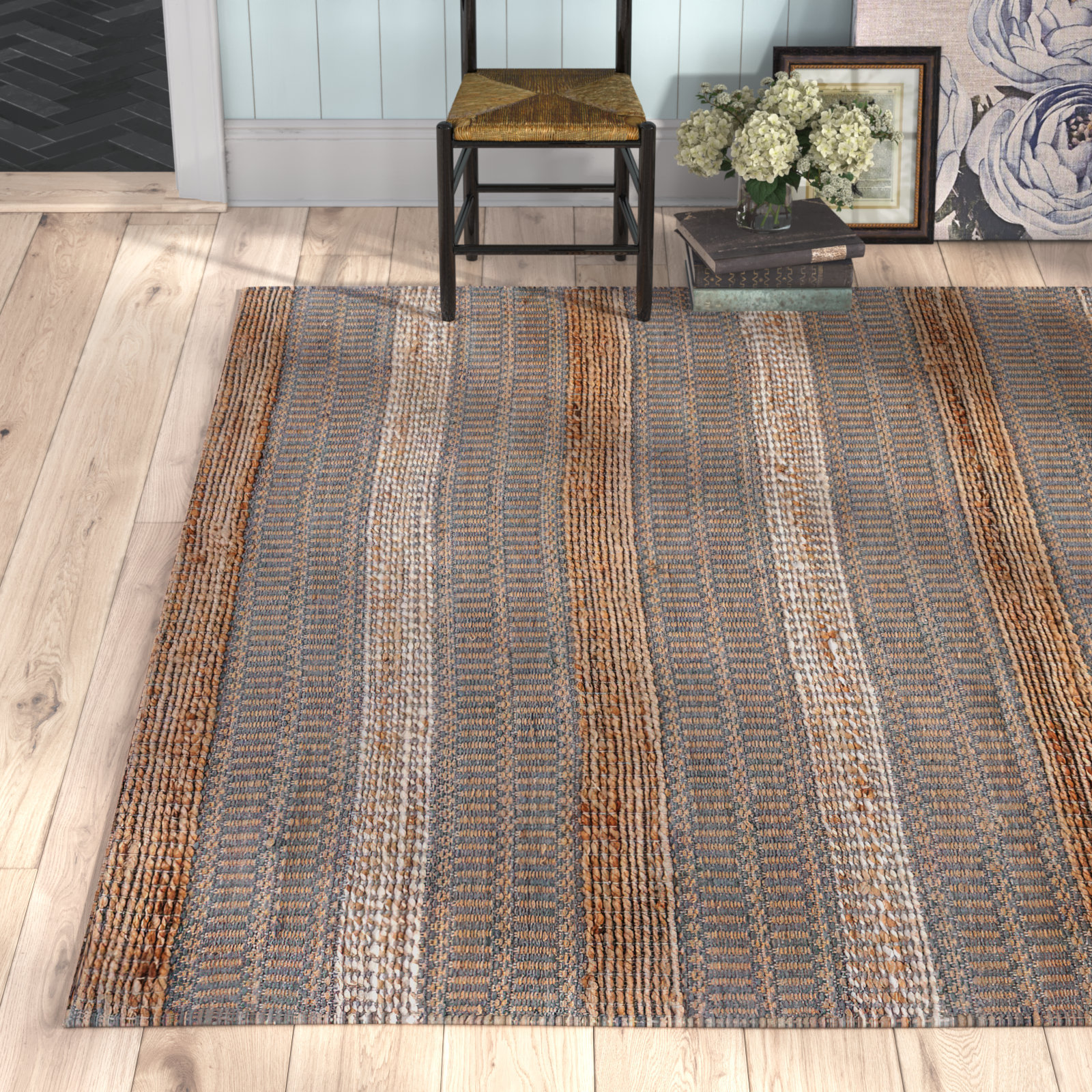 Laurel Foundry Modern Farmhouse® Soliz Geometric Flatweave Gray/Natural ...