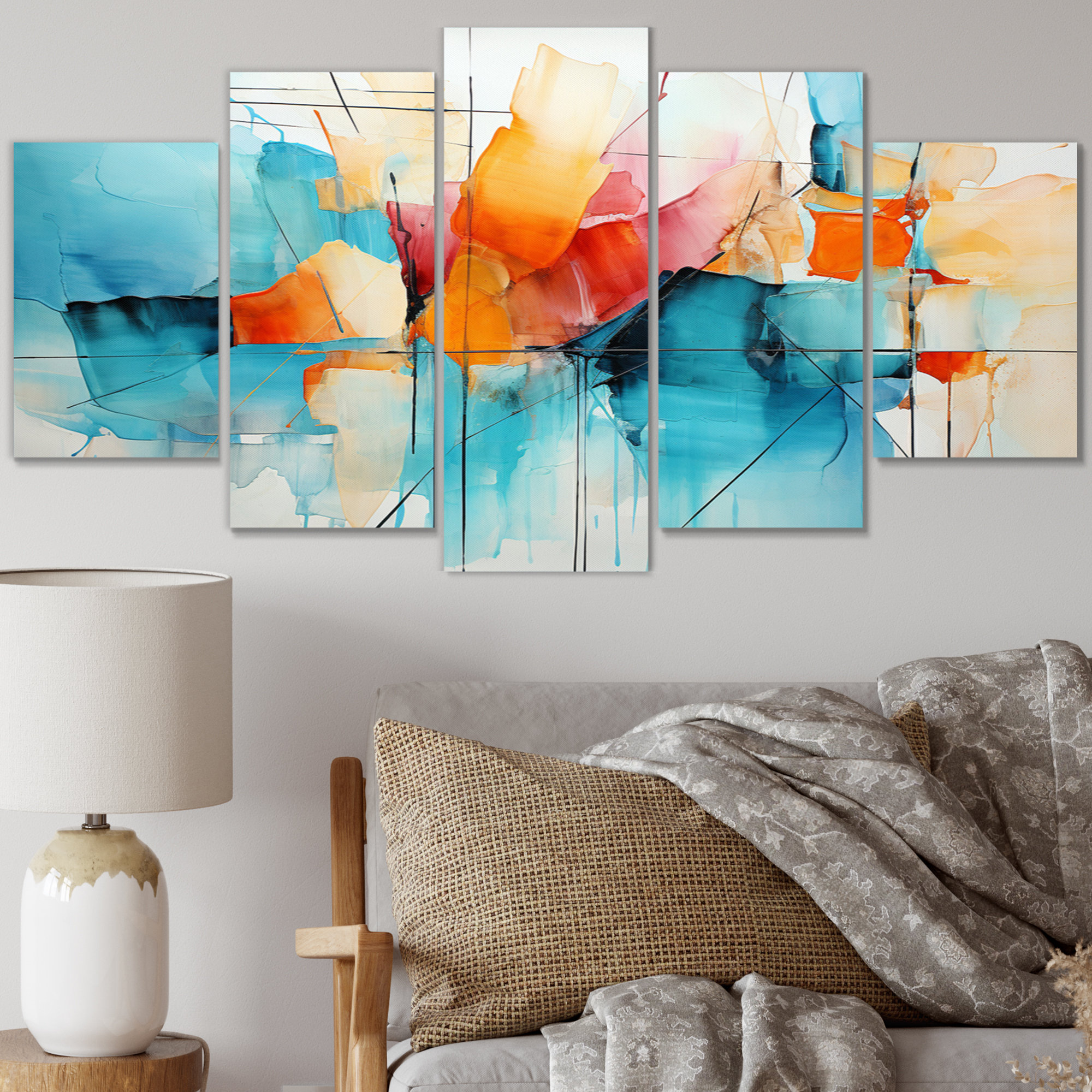 Wrought Studio™ Collage Symphony I - Abstract Collages Metal Wall Art ...