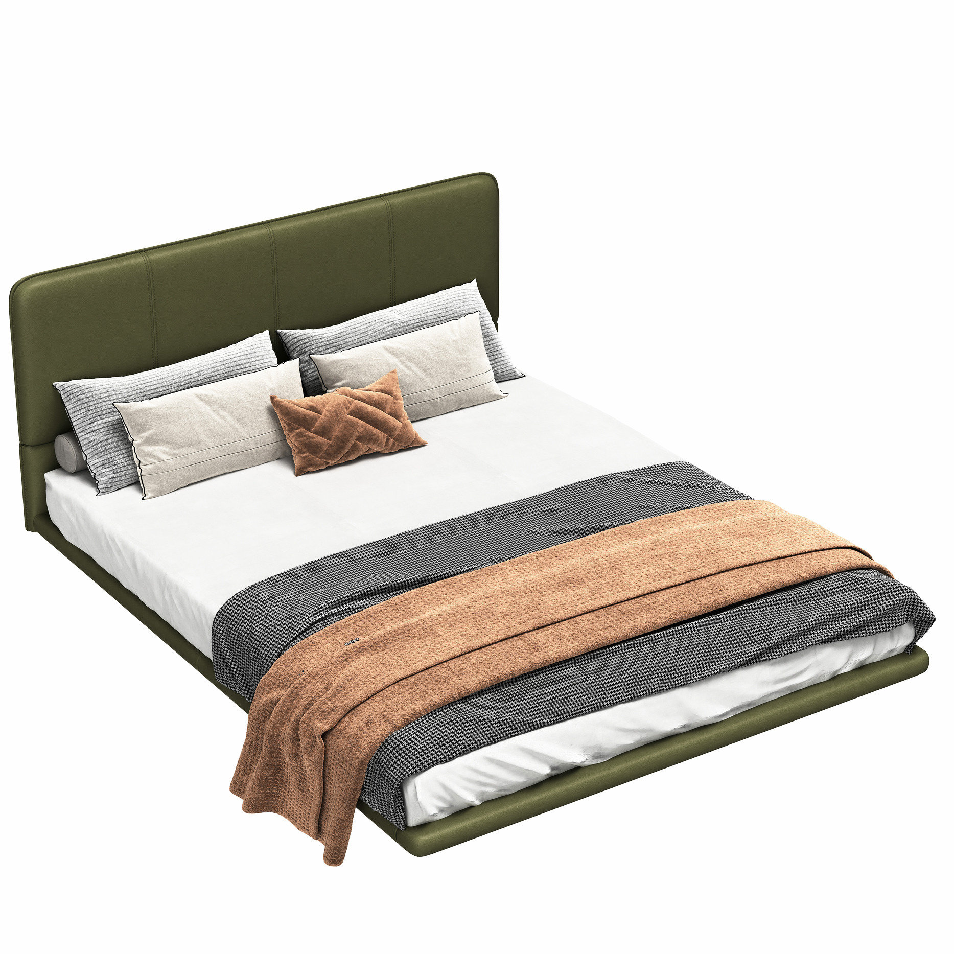 Corrigan Studio® , Full Size, Modern, Floating Bed, 8 - Effect Led , Pu ...