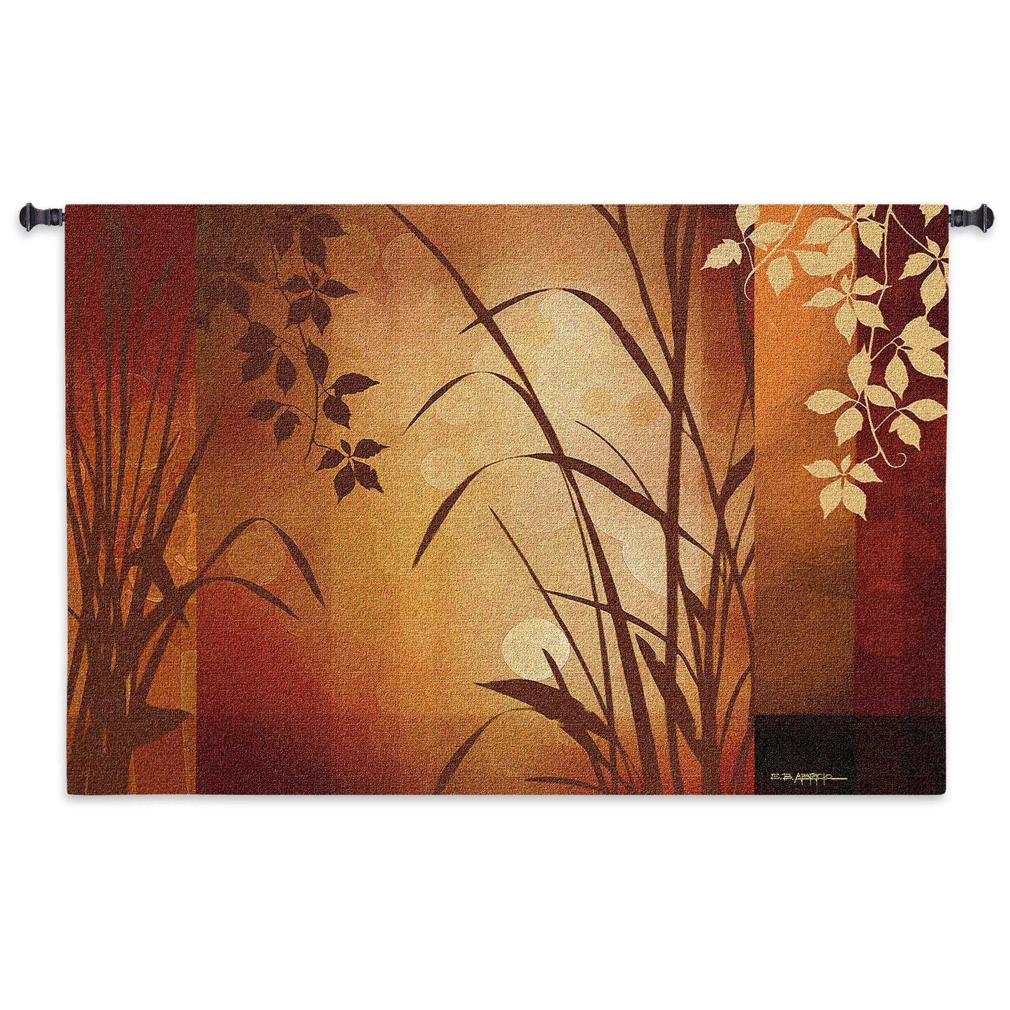 Fine Art Tapestries Abstract Flaxen Silhouette by Aparicio Tapestry ...