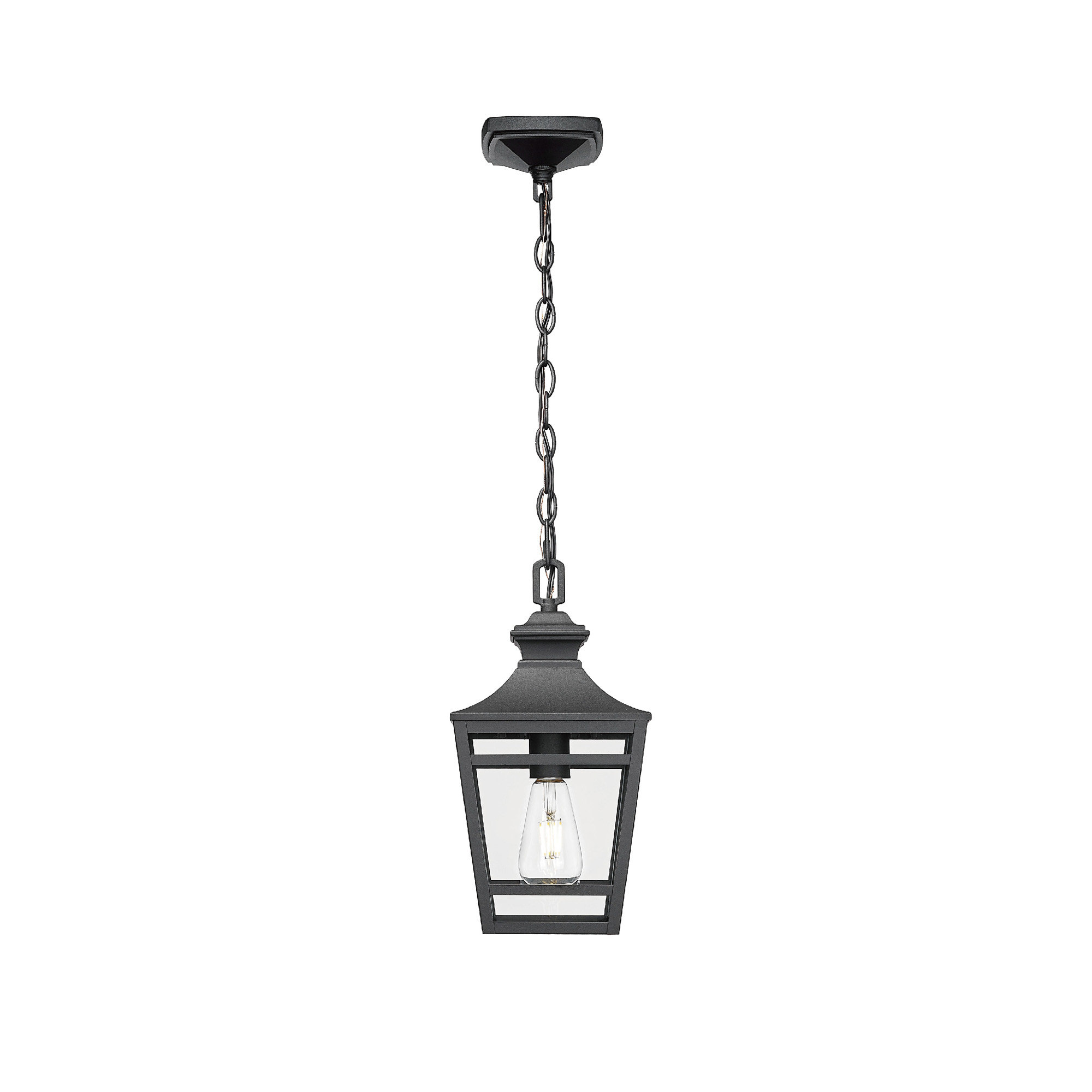 Taroo Clocks Outdoor Pendant Light E26 Socket, 14.5'' Modern Exterior ...