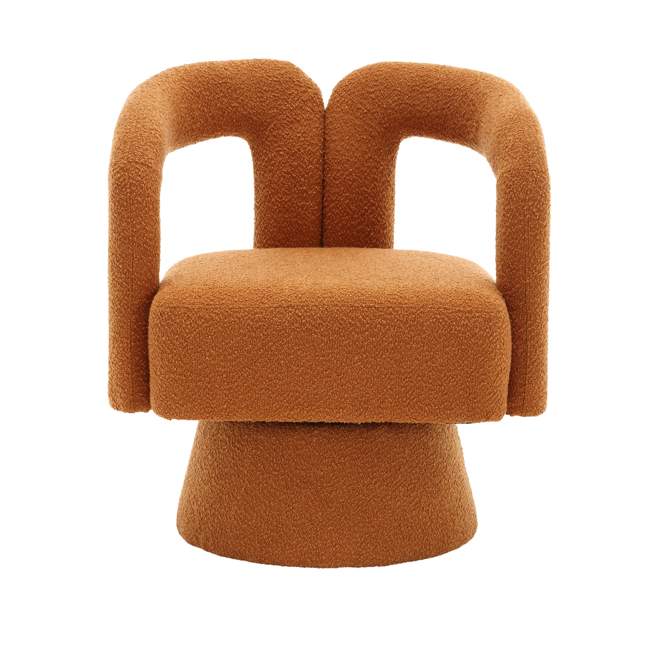 Wrought Studio™ Comfortable Rotating Accent Chair With Plush Upholstery ...