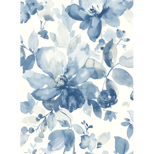 Wayfair | Blue Floral & Botanical Wallpaper You'll Love in 2023