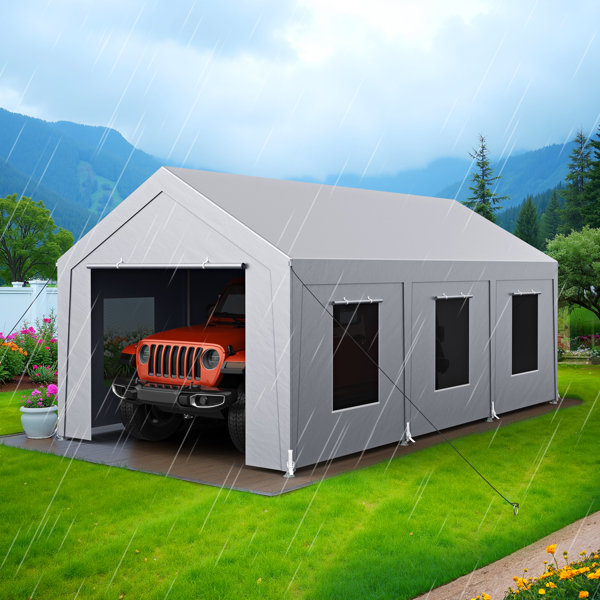 Vitarpatio 10' W x 20' D Heavy Duty Carport Portable Garage Storage ...