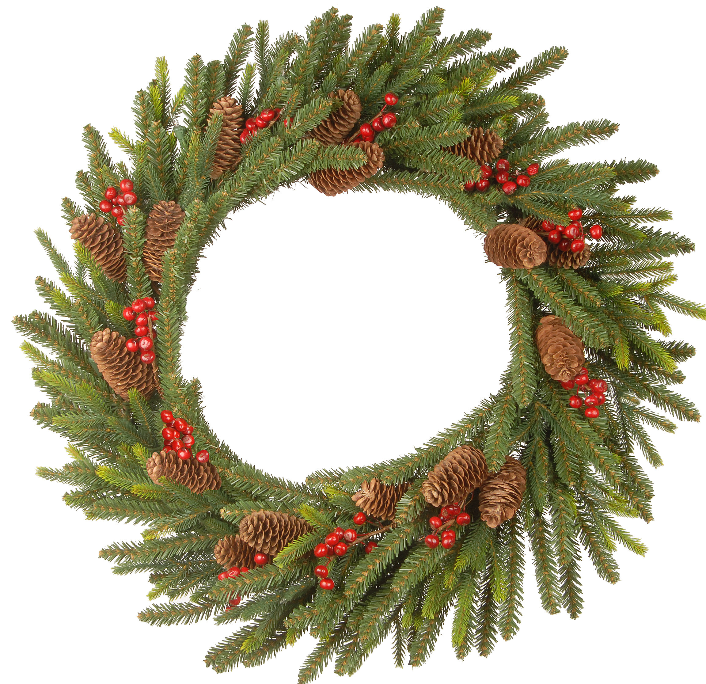 The Holiday Aisle® 24" Lighted PVC Wreath & Reviews - Wayfair Canada