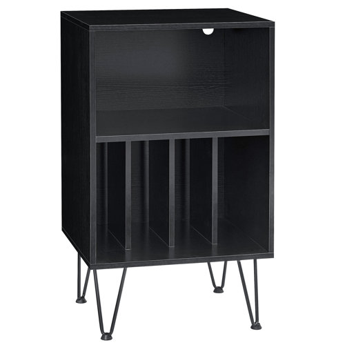 George Oliver Audio Rack with LED Lights & Reviews | Wayfair