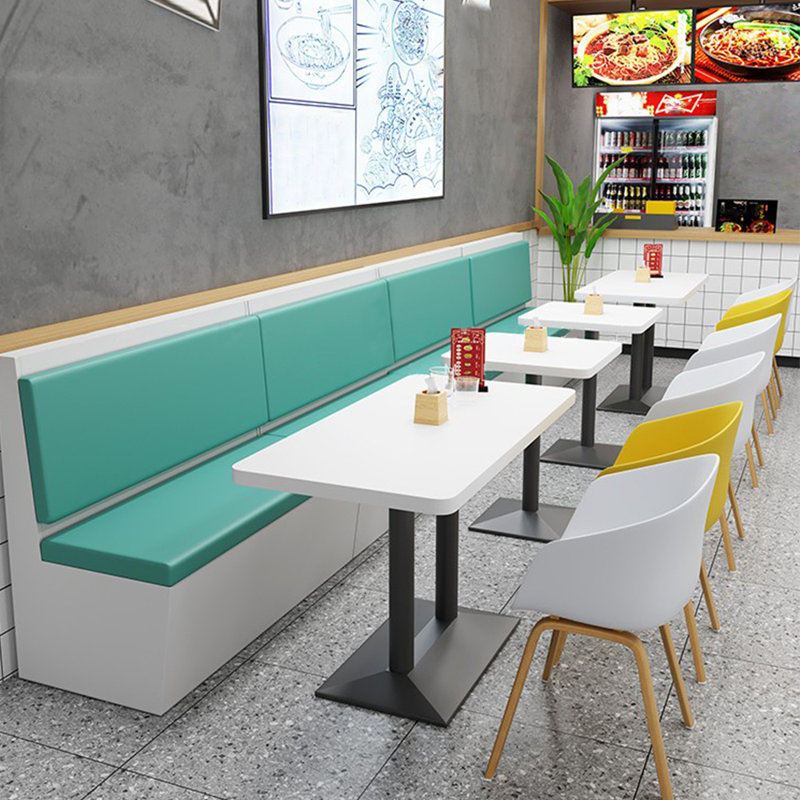 Canadian Linen Nordic Modern Cafe Restaurant Benches Faux Leather ...
