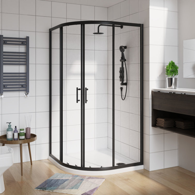 17 Stories Neus 90cm x 90cm x 190cm Quadrant Shower Enclosure | Wayfair ...