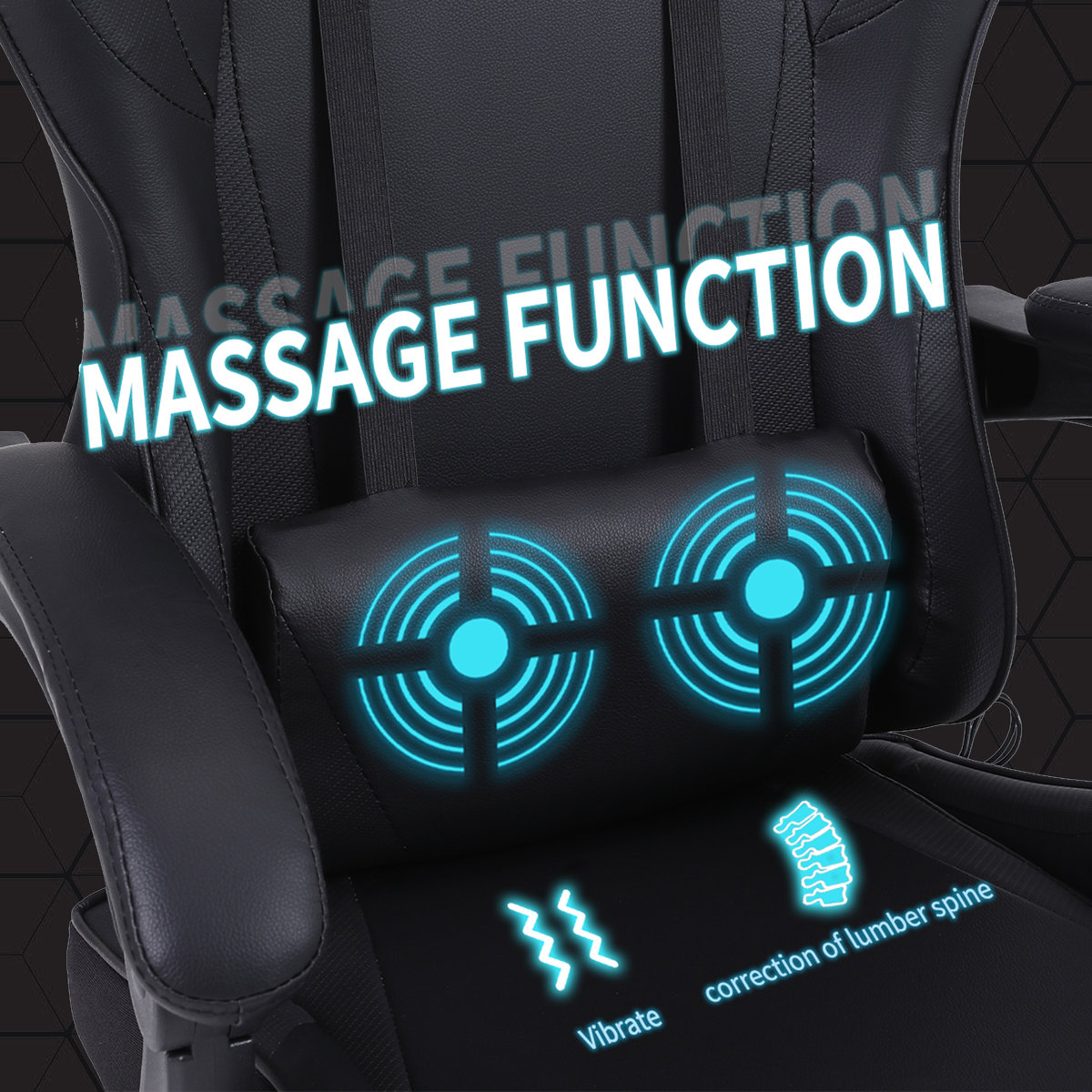 Inbox Zero Ergonomic Gaming Chair Faux Leather Reclining Swiveling PC ...