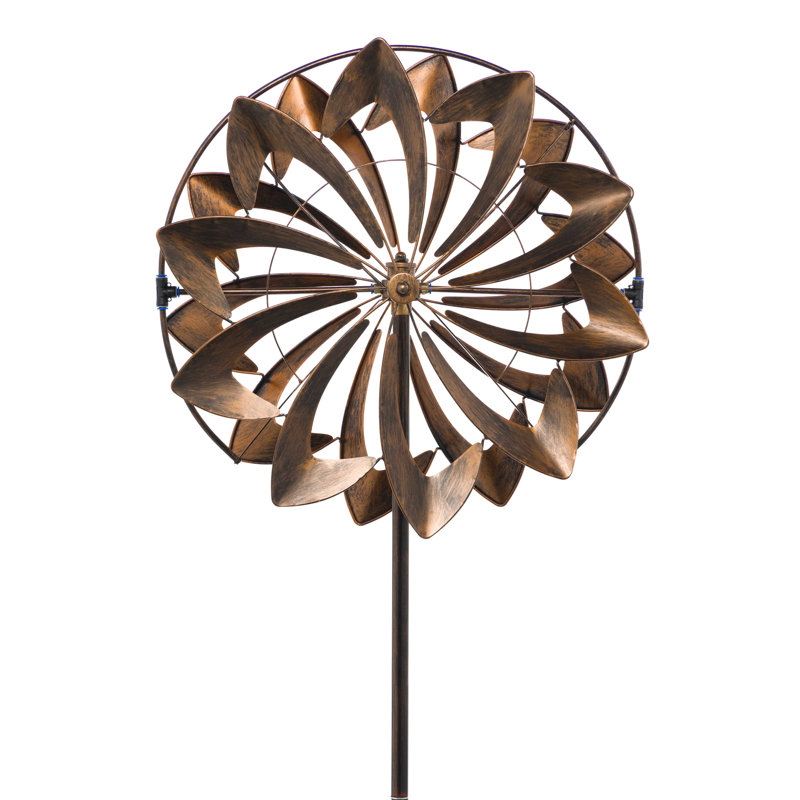 Freeport Park® Hymes Hydro Metal Wind Spinner Garden Stake - Wayfair Canada