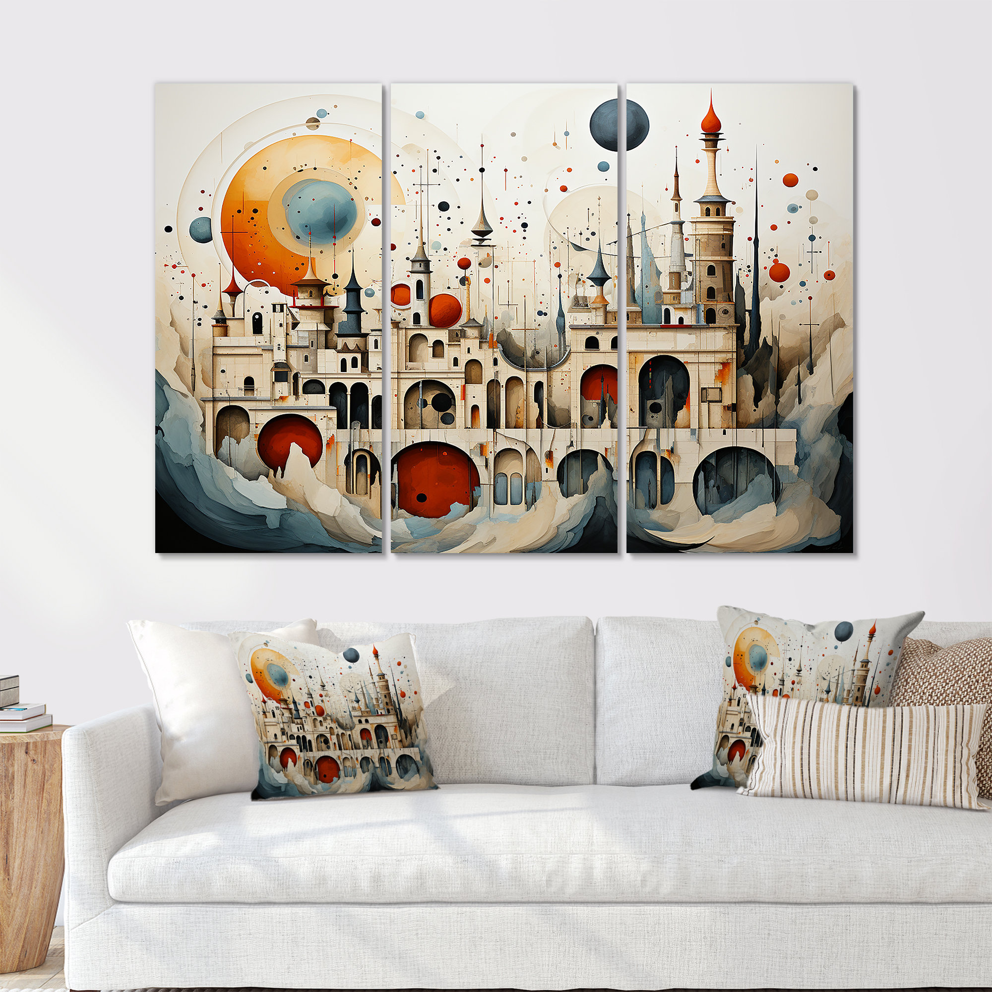 Lark Manor Surrealism World Cultures Temple - Surrealism Wall Decor Set ...