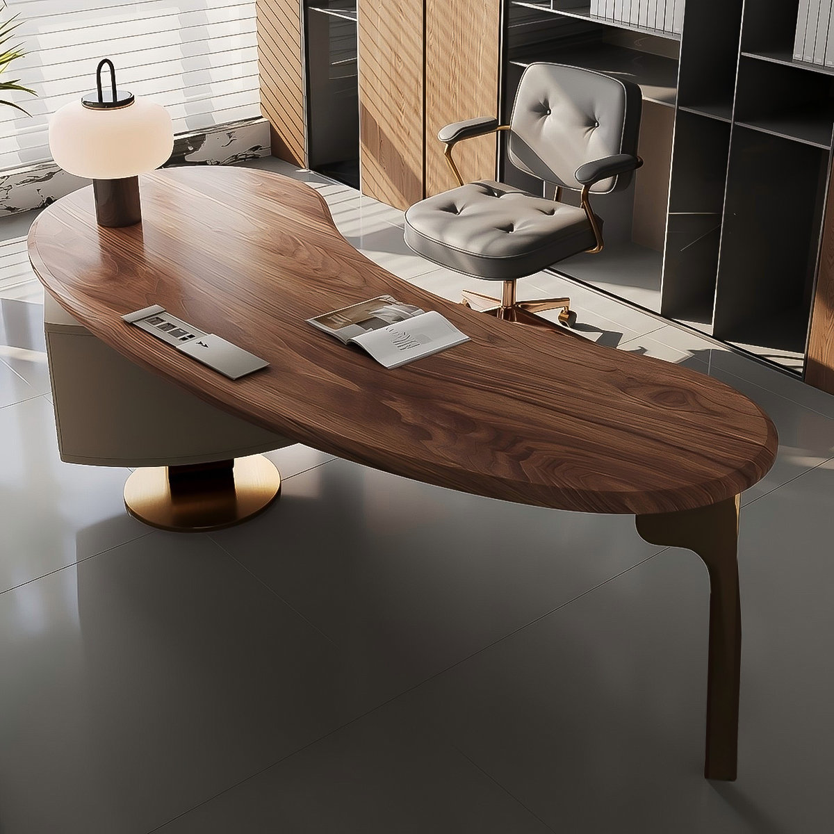 Eclecticed Home - Modern Minimalist Desk | Wayfair