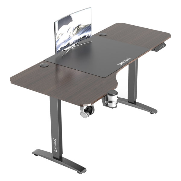 Inbox Zero Anesicia 160Cm Height Adjustable Rectangular Computer Desk ...